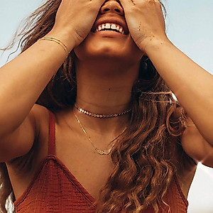 Dremmy Studios Dainty Gold Angel Wings Necklace 14K Gold Filled Simple Tiny Cute Charm Guardian Angel Pendant Necklace for Women Minimalist Personalized Jewelry