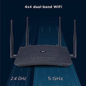 Motorola AC2600 4x4 WiFi Smart Gigabit Router with Extended Range, Model MR2600