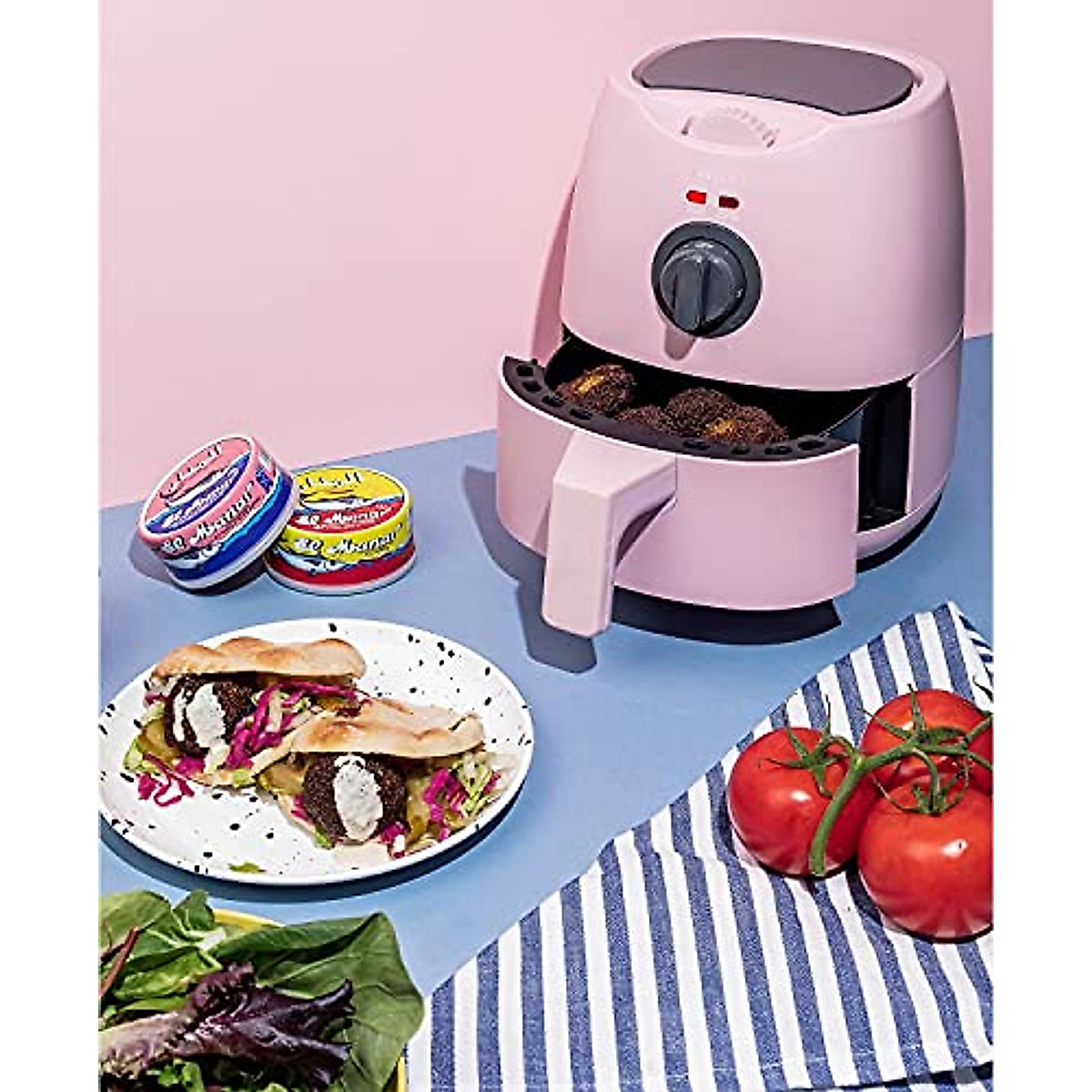 Bella 2-Quart Electric Air Fryer, Pink Matte