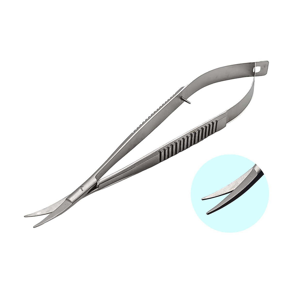 Castroviejo Scissors 5.5" CURVED stitch cutting embroidery spring action extra sharp ARTMAN brand BY WISE LINKERS USA