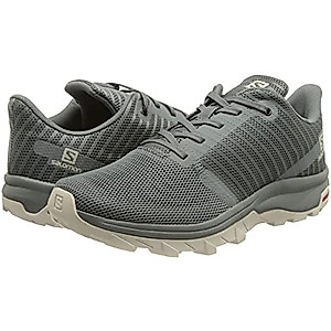 Salomon Outbound Prism Hiking Shoes for Women Trail Running, Stormy Weather/Stormy Weather/Lunar Rock, 10.5