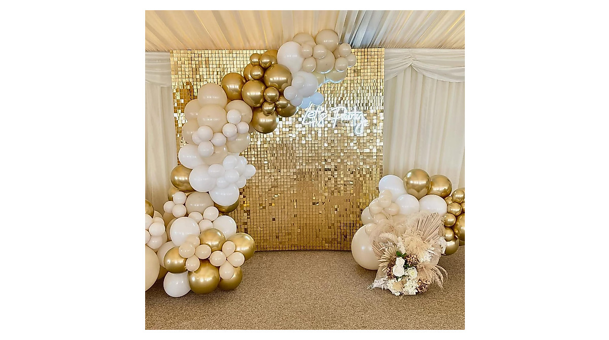 PatiCool Metallic Gold Balloons - 12 Inch 100pcs for Party Decor