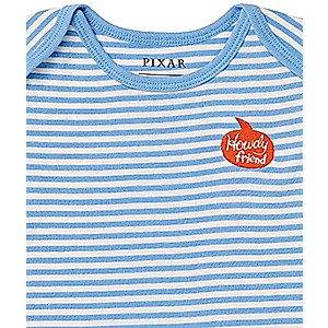 Amazon Essentials Disney | Marvel | Star Wars Baby Boys' Short-Sleeve Bodysuits, Pack of 6, Toy Story Play Nice, 12 Months