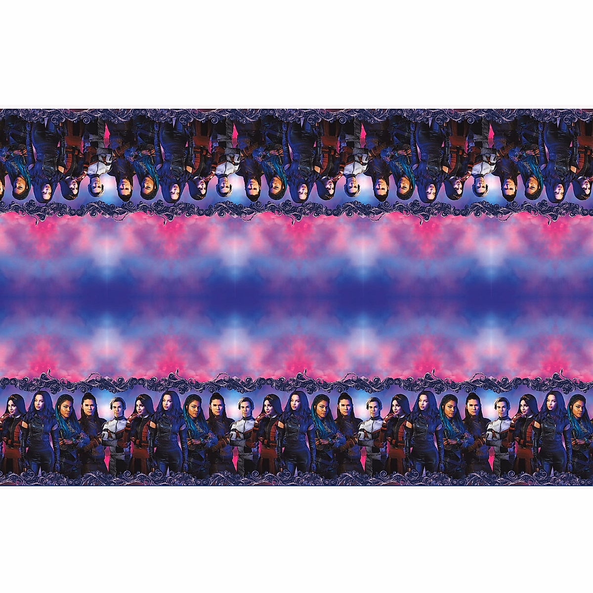 Unique Disney Descendants 3 Rectangular Plastic Table Cover - 54" x 84" (1 Pc) - Multicolor & Easy-to-Clean Tablecover, Perfect for Themed Celebrations