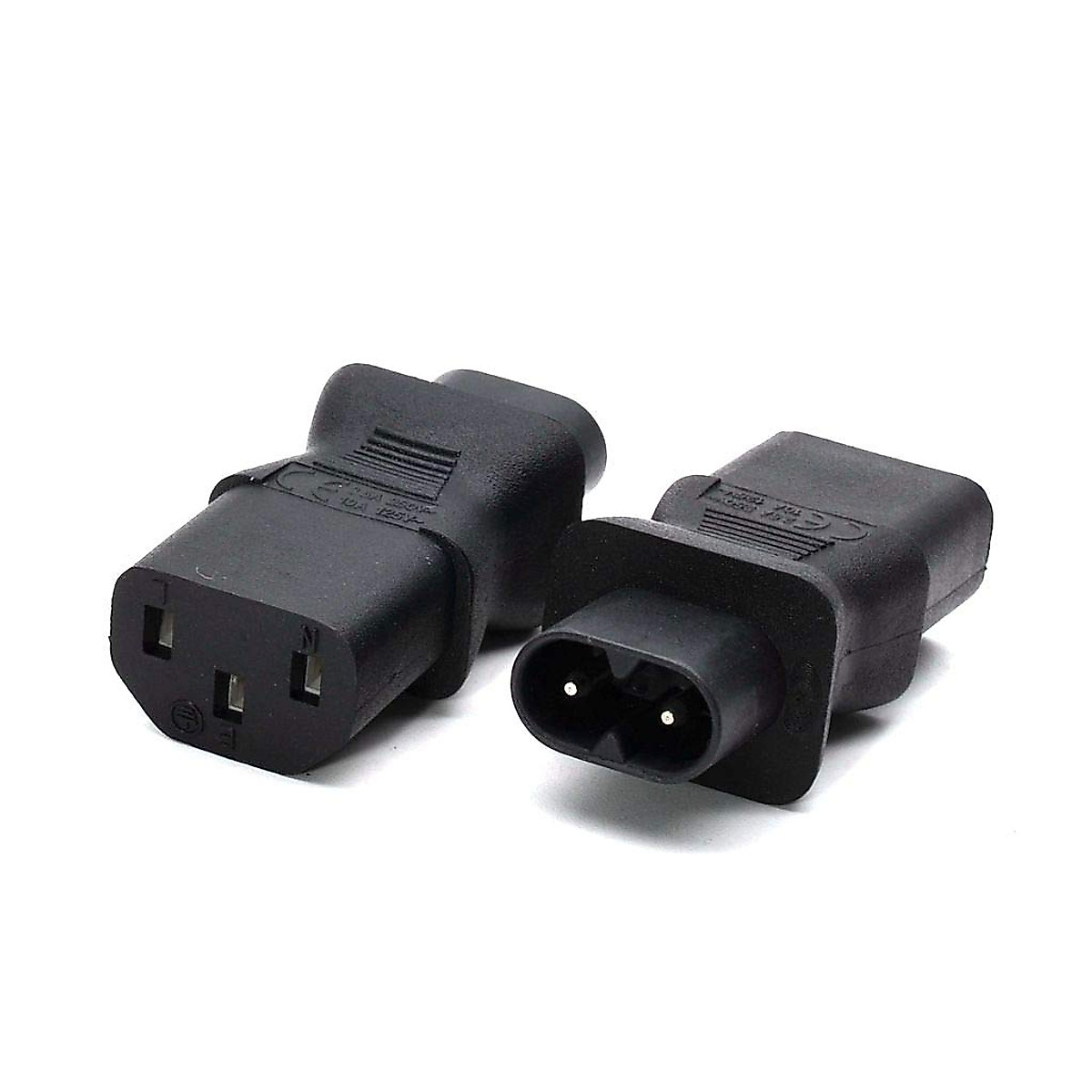 IEC 320 C7 Male to C13 3Pin Female Power Adapter C14 to C8 C7 to C13 IEC 3Pin Female to 2Pin Male