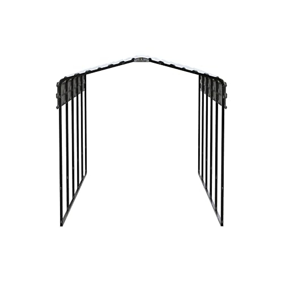 Arrow Carports Galvanized Steel Carport, Compact Car Metal Carport Kit, 10' x 24' x 9', Eggshell