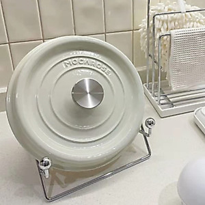 ARFUKA Metal Kitchen Cookbook Stand, Recipe Book Holder, Tablet Holder, Cookery Book Easel, Magazine Holder for Kitchen Counter and Table Silver