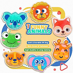 Squishy Sensory Fidget Toys with Autism: OleOletOy 7 Pack Animal Sensory Toy for Autism, Sensory Bean Bags Squishy Toys for Calm Down Corner, Classroom Prize, Party Favors, and Travel Toy Gifts