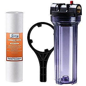 iSpring HC16FP15X1 Whole Transparent Water Filter Housing, Clear