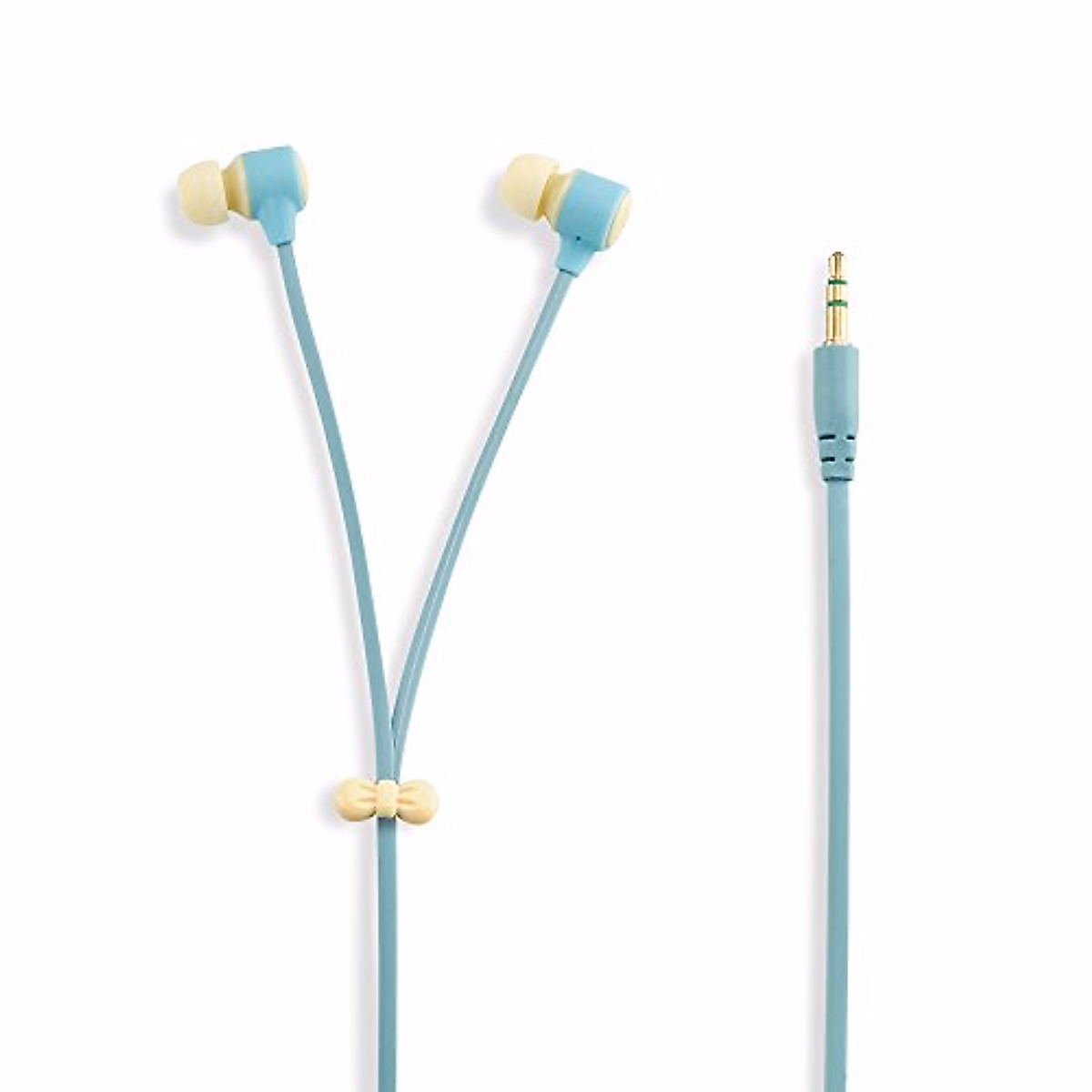 GEARONIC TM Cute 3.5mm in Ear Earphones Earbuds Headset with Macaroon Ear Buds Organizer Box Case Compatible with Smart Phones PC MP3 (Beige)