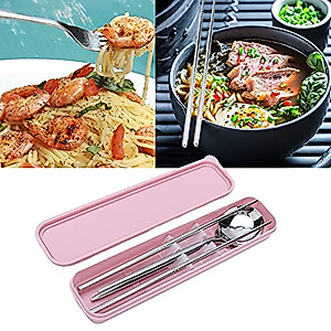 Cutlery Set Office Travel Chopsticks Portable Outdoor Tableware Spoon Stainless Steel Table Spoon Chopsticks Spoon Cooking Tableware Knife Set Tableware Kitchen Traveling