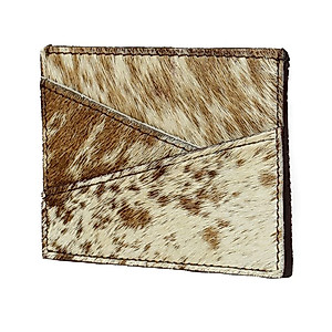 Myra Bag Brun Credit-Card Holder Cotton + Fur Leather Bag S-3171