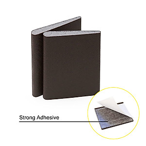 Door Corner Seal Exterior Door Frame Seal Wedge Draft Stopper with Adhesive 16 Pack, 16 Brown