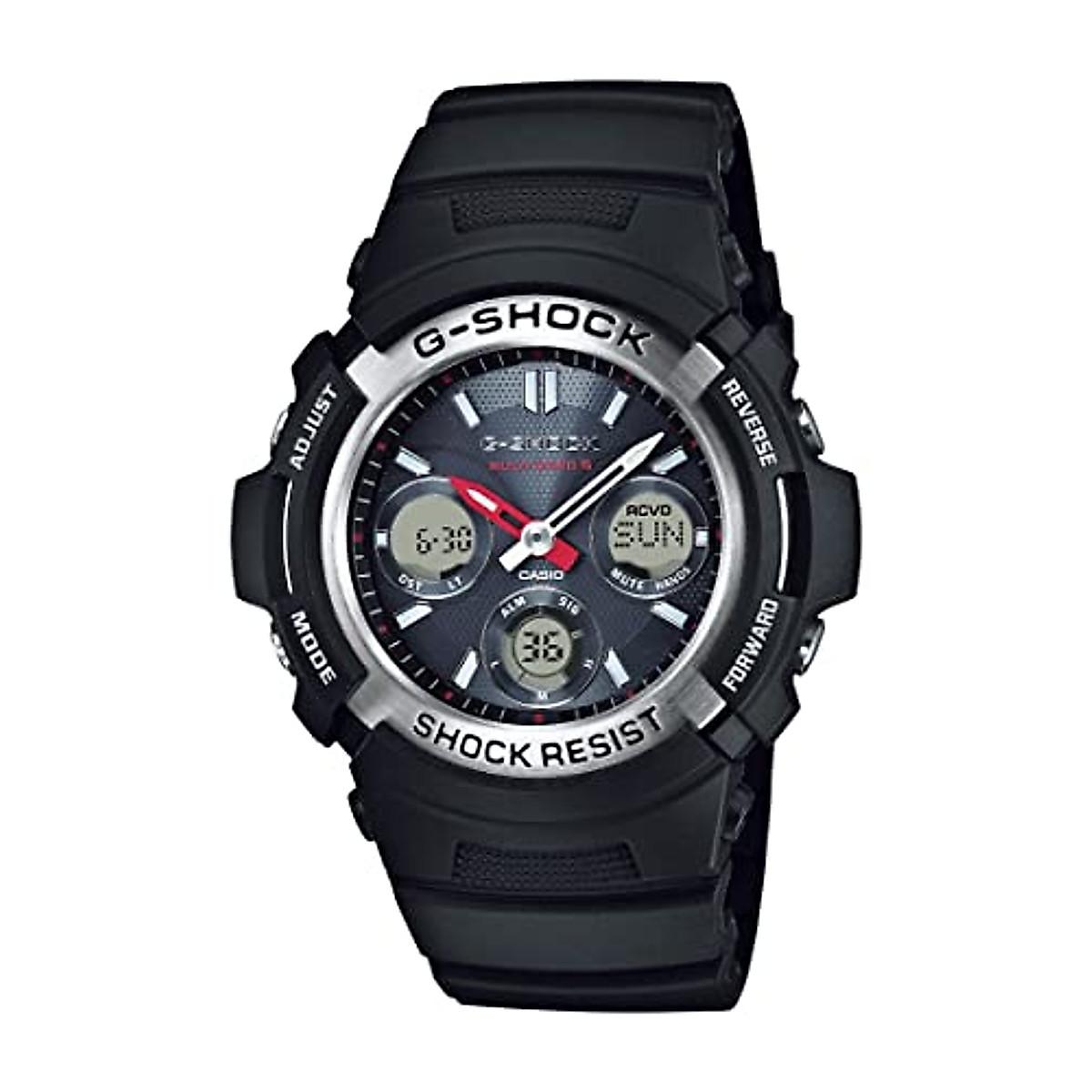 Casio G-Shock MB-6 AWGM100-1A Atomic Solar Ana-Digi Multi-Ba Black
