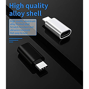 3-Pack,USB C to Micro USB Adapter USB-to-USB A Type C Male to Microusb Female Connector for Samsung Galaxy s7 s8 s9 s10 USBC Converter