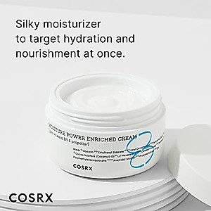 COSRX Rich Face Moisturizer for Day & Night with Pro Vitamin B5 (D Panthenol), Hydrium Moisture Power Enriched Cream, 50ml / 1.69 fl.oz | Propolis Extract, Ceramide, Hyaluronic Acid | Long Lasting Hydration for Dry, Sensitive Skin | Not Tested on Animals,