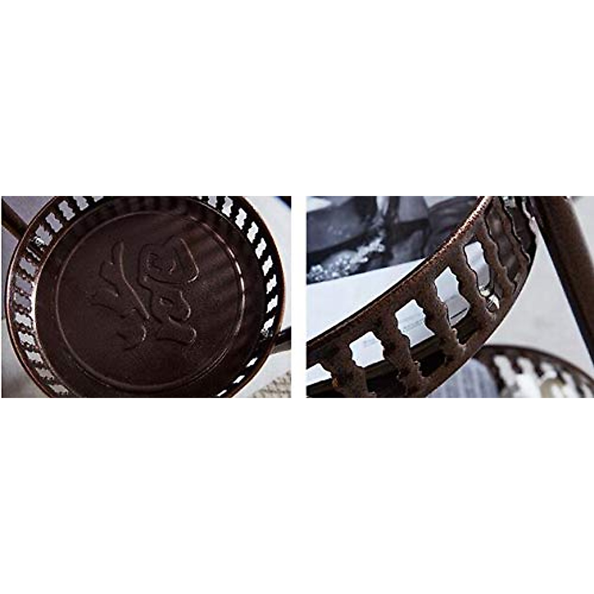 Metal Coat Rack Stand Entryway Hall Tree Coat Tree with Hook and 3-Tier Storage Shelves for Hat Clothes Purse Scarves Handbags Umbrella White (Brown)