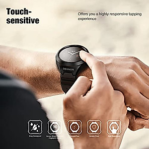 Dexnor for Galaxy Watch Active 2 Case with Band 44mm,[Built-in Adjustable Band & Screen Protector] Rugged Military Grade Shockproof Cover with Strap for Samsung Watch Active 2 44mm Women Men-Black