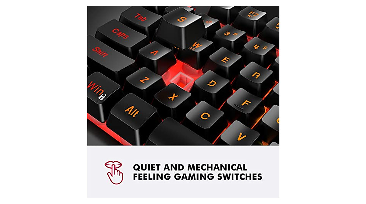 NPET K10 Wired Gaming Keyboard - Spill Resistant & RGB