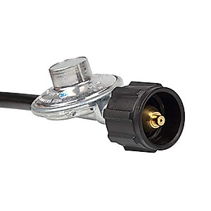 Camplux 5 Ft Propane Regulator Hose, LP Propane Hose for Most Gas Grill, Heater and Fire Pit Table, 3/8" Female Flare Nut Max 80,000 BTU