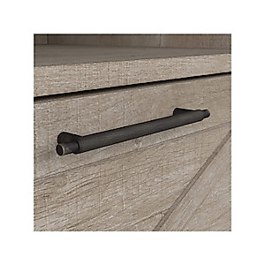 Bush Furniture Key West 1-Drawer Lateral File Cabinet, Letter/Legal, Washed Gray, 24-inch (KWF124WG-03)