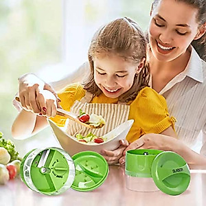 Handheld Spiralizer 3 in 1 Vegetable Slicer, Veggie Spiral Cutter Zucchini Spaghetti Maker Adjustable Spiral Slicer for Low Carb Vegan Meals