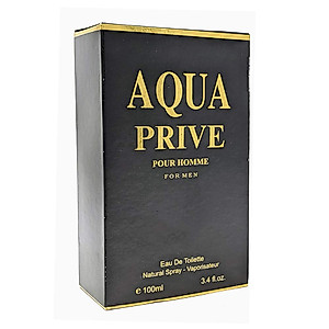 META-BOSEM Aqua Prive, Men's Cologne Eau de Toilette Natural Spray - Citrus Woody Notes - Fresh Scent - Great Holiday Gift - for All Day Use - a Classic Bottle, 3.4 Fluid Ounce/100Ml