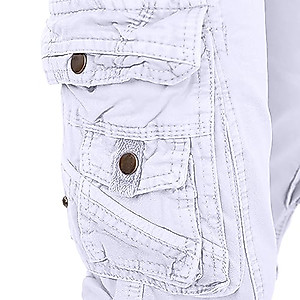 Akklian High Waisted Cargo Pants for Women Baggy Boyfriend Trousers Army Combat Work Pants with Multi Pockets