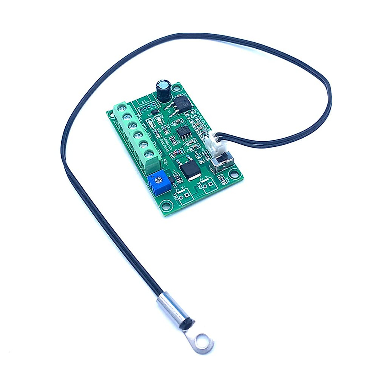 DC 12V 24V 4A 2-Way Adjustable PWM Fan Speed Controller, Automatic PC CPU Case Fan Temperature Control Governor with Sensor Universal for 2 3 4-Wire DC Fan