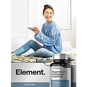 Magnesium Potassium Aspartate Complex | 180 Capsules | Non-GMO and Gluten Free Formula | by Horbaach