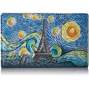 Anna by Anuschka Women's Hand-Painted Genuine Leather Two Fold Wallet - Love In Paris