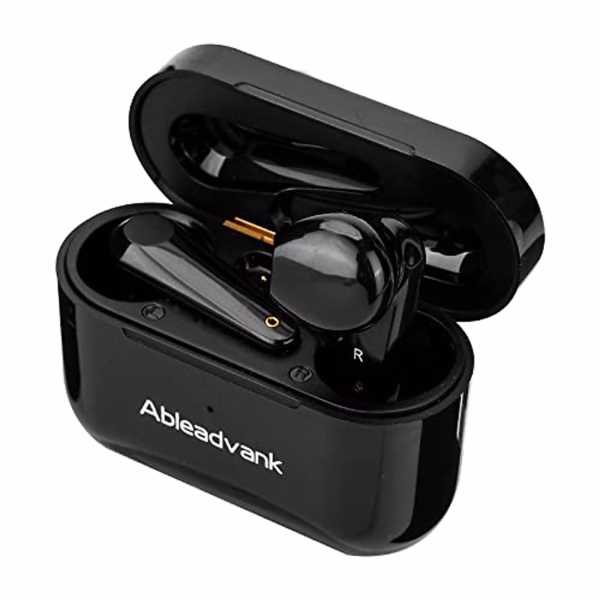 Ableadvank True Wireless Earbuds Bluetooth Headphones, Noise Cancelling Earbuds, in-Ear Detection, Touch Control, Stereo Earphones, Comfortable, Bluetooth Earbuds for Sport (Black)