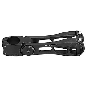 Dilwe Mountain Bike Stem, Mountain Bike Aluminum Alloy Stem Angle Adjustable Handlebar Stem 31.8x145mm and Spare Parts