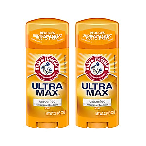 ARM & HAMMER ULTRAMAX Anti-Perspirant Deodorant Solid Unscented 2.60 oz (Pack of 2)