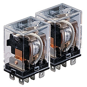 Omron LY2-AC24 (Pack of 2) General Purpose Relay, 53.8 mA at 50 Hz and 46 mA at 60 Hz Rated Load Current, 24 VAC Rated Load Voltage