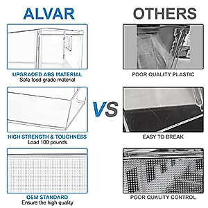 [2 PACK] UPGRADED W11239961 Refrigerator Door Shelf Bin Replacement Compatible with Whirlpool Refrigerator Door Shelf Parts W10900538, PS12578777, WRS315SDHM01, WRS321SDHZ01, WRS315SDHZ08,WRS325SDHZ01