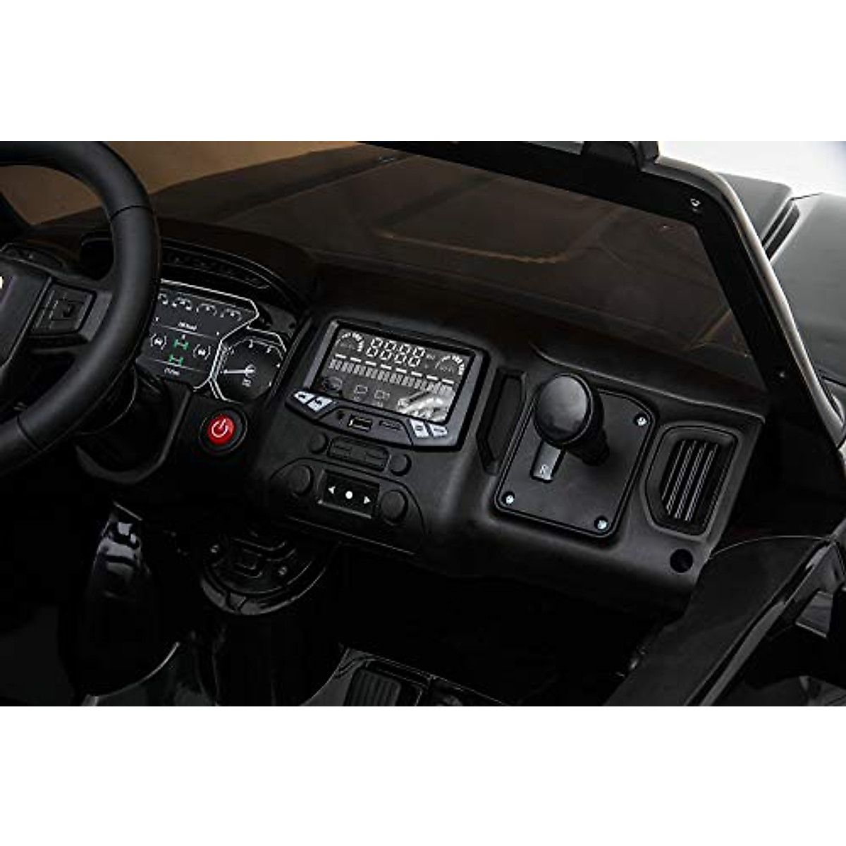 DAKOTT GMC Sierra Denali HD Two Seater 12 Volt Ride-On Truck w/ 2.4G Remote Control, LED Lights, Horn, Music, MP3/USB, Storage Box, Spring Suspension, Electric Vehicle for Kids .