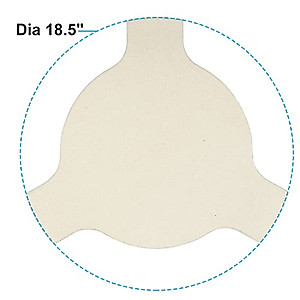TAILGRILLER 76250 Heat Deflector for Pit Boss K22, 60130 Heat Deflector for Louisiana Grills K22, Ceramic Pizza Stone Smoking Stone Plate Setter Replacement for Kamado Grill