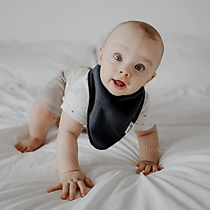 Meerdif Baby Bandana Drool Bibs 10-Pack Baby Bibs for Boys, Girls, Unisex for Teething and Drooling (Plain 1) by TheAZBaby