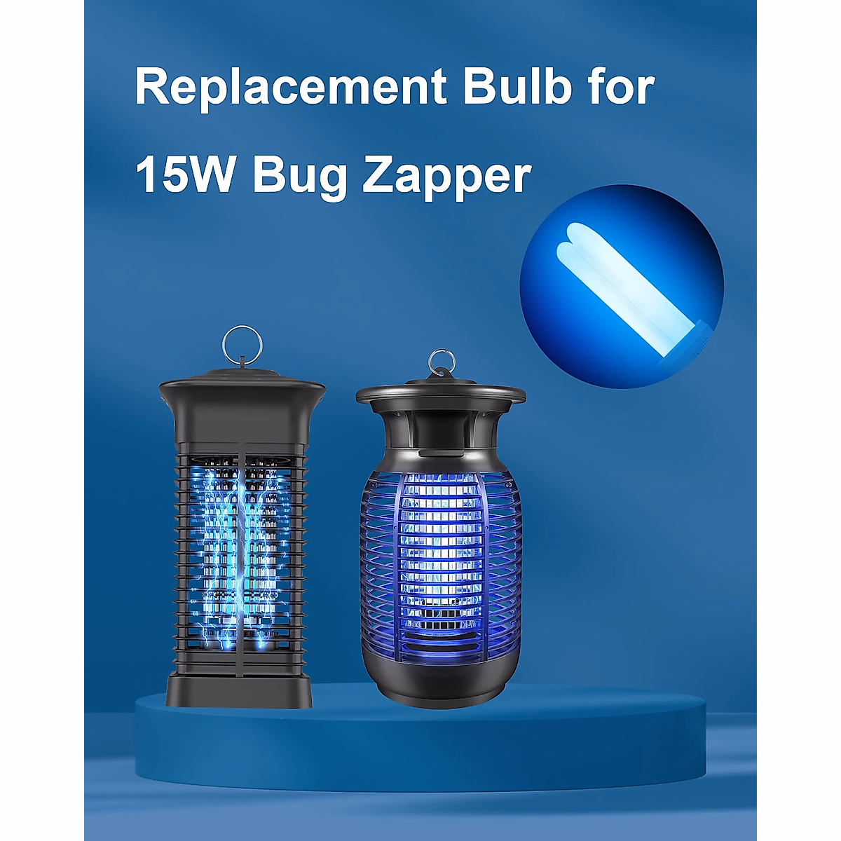 Shootingstar BL-2U E27 15W Bug Zapper Replacement Light Bulb Compatible with HOMESUIT, Keuomy, YISSVIC, Yluces, POWIFY and Other Models 15W Bug Zapper, 4 Pack