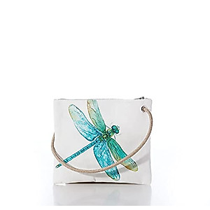 Sea Bags Recycled Sail Cloth Watercolor Dragonfly Slim Crossbody Crossbody Bags for Women Travel Purse