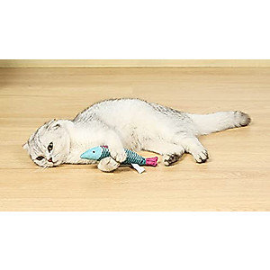 MIAOXSEN 3PCS Cat Toys - Catnip Filled - Included Jingly Bell - Premium Cat Interactive Chew Toy for Indoor Cats