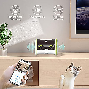LINKSUS Smart Pet Camera,1080P HD Pet Camera with 2-Way Audio and Night Vision,Home Security APP Remote Control with Treat Tossing,Automatic & Interactive Toys for Dogs and Cats(2,4G WiFi)
