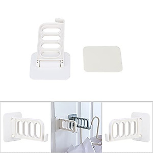 Tuzoo Laundry Rack, Adhesive Laundry Rack, Cloth Drying Rack Punch-Free Adhesive Laundry Rack for Home Door, Wall Bathroom(Beige)