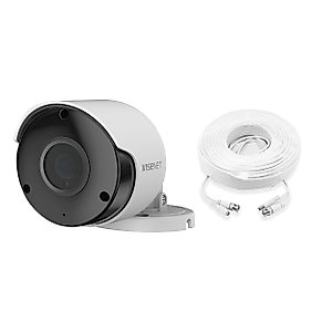 Wisenet SDC-79446BF 1080p Full HD CCTV Surveillance Weatherproof Bullet Security Camera 82ft IR Distance Plastic Housing 3.6mm Lens 103° Wide Angle