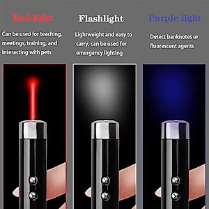 CHUQIANTONG 6PCS Mini Red Laser Pointer Cat Toy Interactive Training Tools White LED Torch Light Pet Supplies