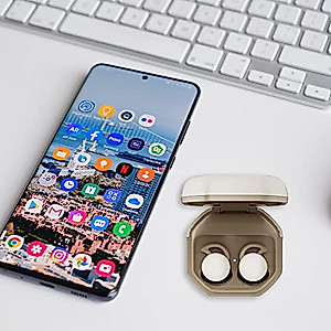 SQRMINI Mini Headphones Ear Buds, Wireless Bluetooth Earbuds for Small Ear Canals, Sleep Earbuds Noise Isolating, Invisible Earphone for iPhone PC Laptop Tablets Sports(Nude)