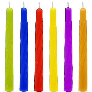 The Dreidel Company Menorah Candles Chanukah Candles 44 Colorful Hanukkah Candles for All 8 Nights of Chanukah (Single-Pack)
