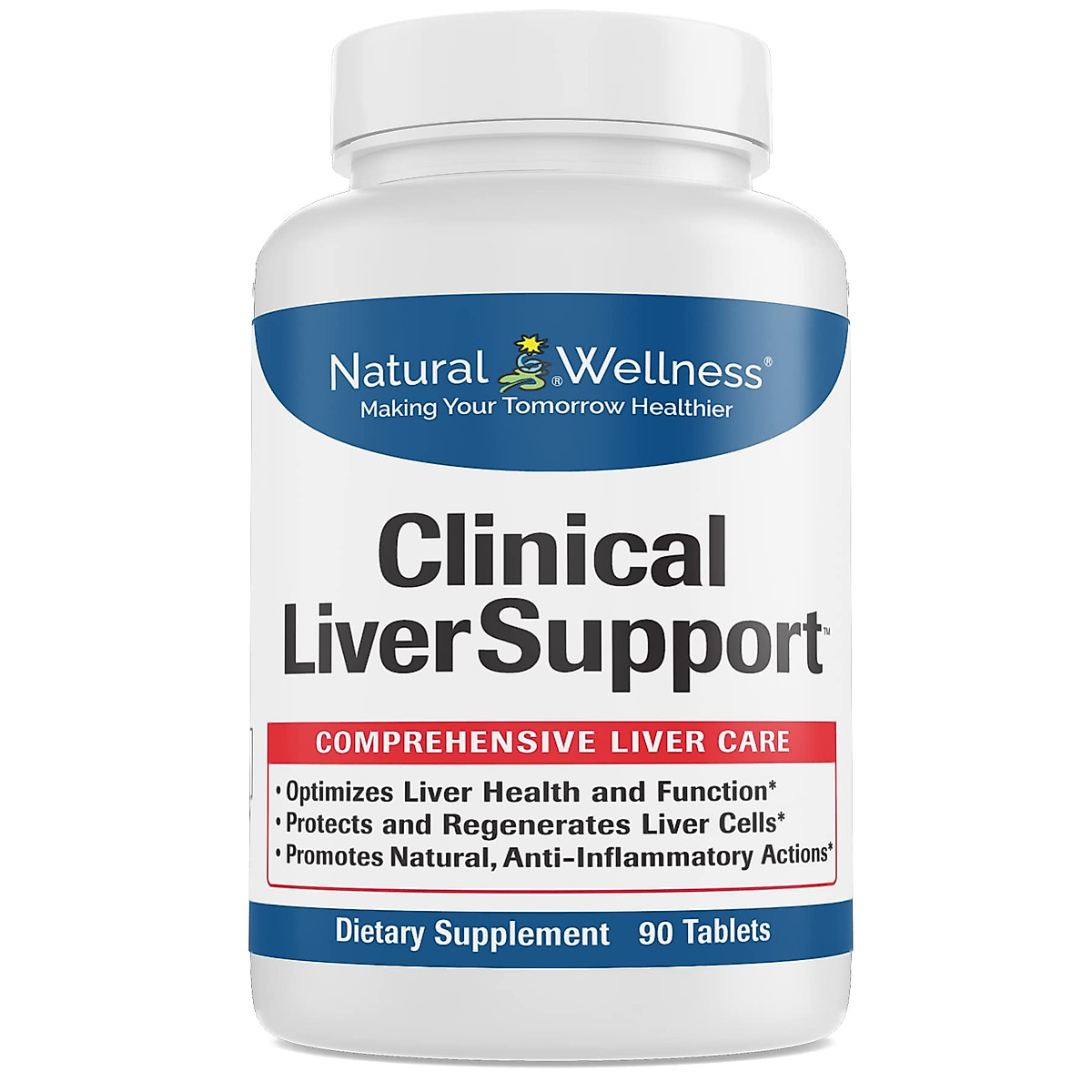 Natural Wellness Clinical Liver Support Supplement - Patented Milk Thistle, Curcumin & Alpha R-Lipoic Acid - 12 Natural Ingredients for Maximum Absorption - Cleanse and Repair Liver