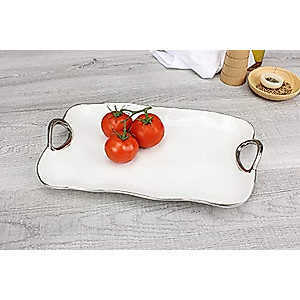 Pampa Bay Handle with Style Small Porcelain Platter
